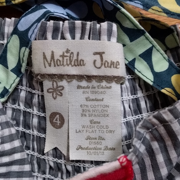 Matilda Jane | Dresses | Matilda Jane Blue Raffle Ticket Ellie Tiered ...